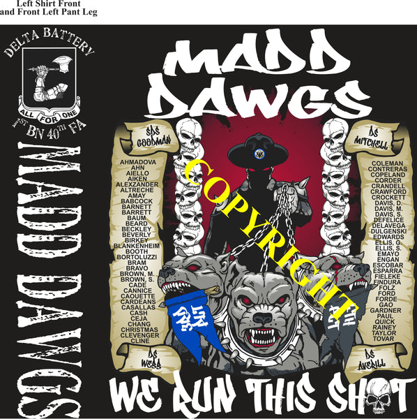 Platoon Items (2nd generation print) DELTA 1st 40th MADD DAWGS 2nd PLA ...