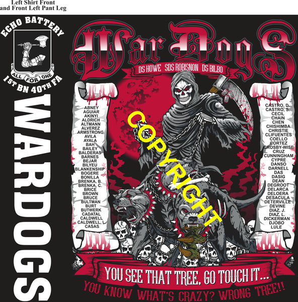 Platoon Items ECHO 1st 40th WARDOGS 1st PLATOON AUG 2025 GRADUATED 8-2 ...