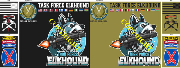 Task Force Elkhound Design 1 | armyteeshirts.com