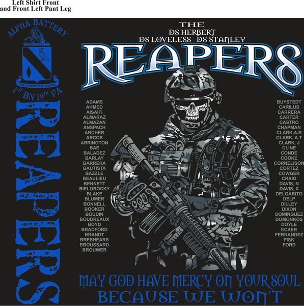 PLATOON SHIRTS (2nd generation print) ALPHA 1st 19th REAPERS SEPT 2016 ...