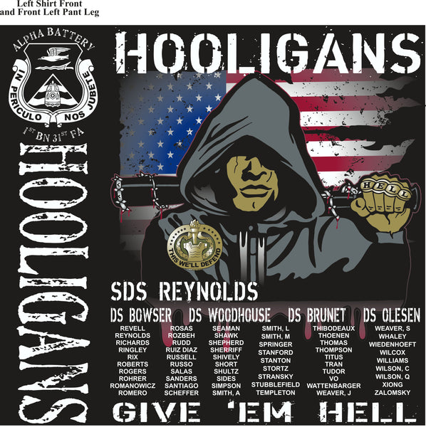 PLATOON SHIRTS (2ND GENERATION PRINT) ALPHA 1ST 31ST HOOLIGANS AUG 201 ...