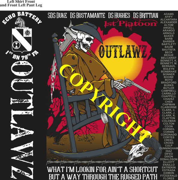 Platoon Items (2nd generation print) ECHO 1st 79th OUTLAWZ SEPT 2022 ...