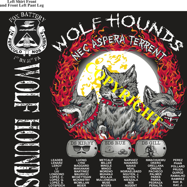 Platoon Items (2nd generation print) FOXTROT 1st 31st WOLF HOUNDS DEC ...